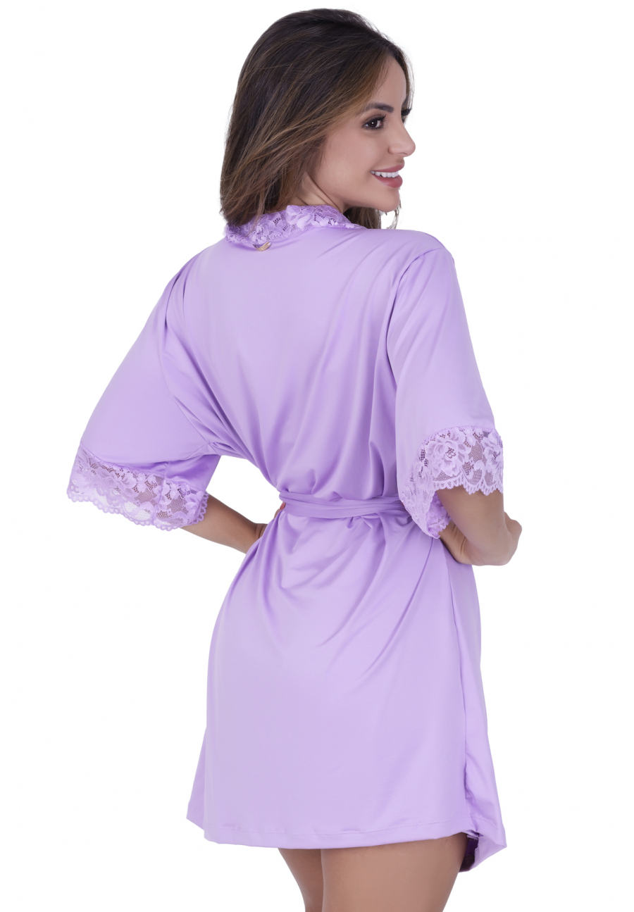 Robe Sofia de Microfibra Light e Renda | Biografia da Moda